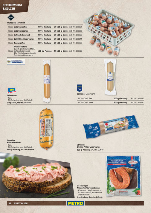 RIOBA Delikatess Leberwurst fein, mit Kalbsfleisch, 20 Stück à 25 g ...