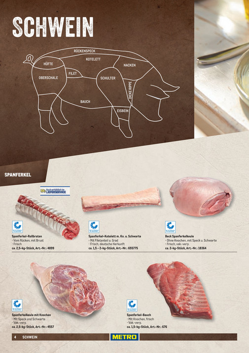 QS Schweineschulter schier vac.